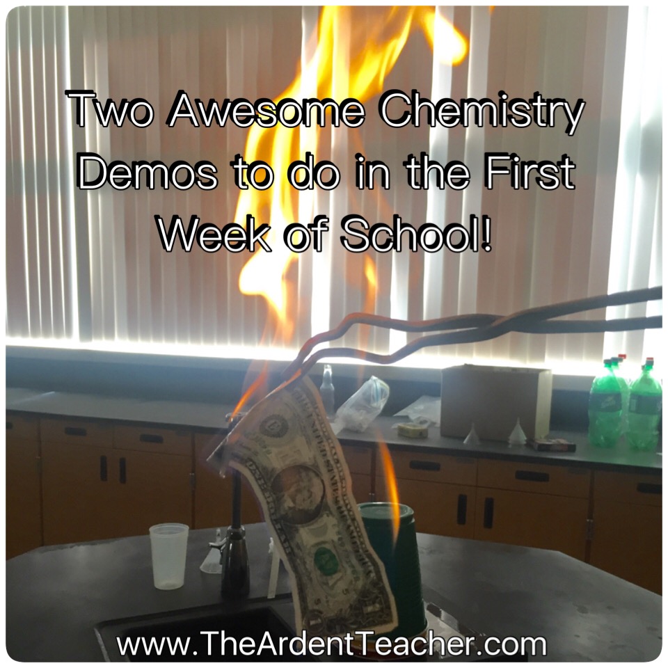 Two Fun Chemistry Demos to do in the First Week of School (or anytime ...